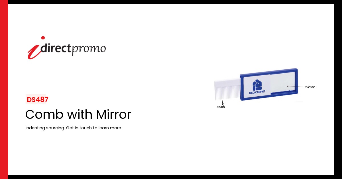 Comb with Mirror IDirectPromo - Custom Promotional Products and ...